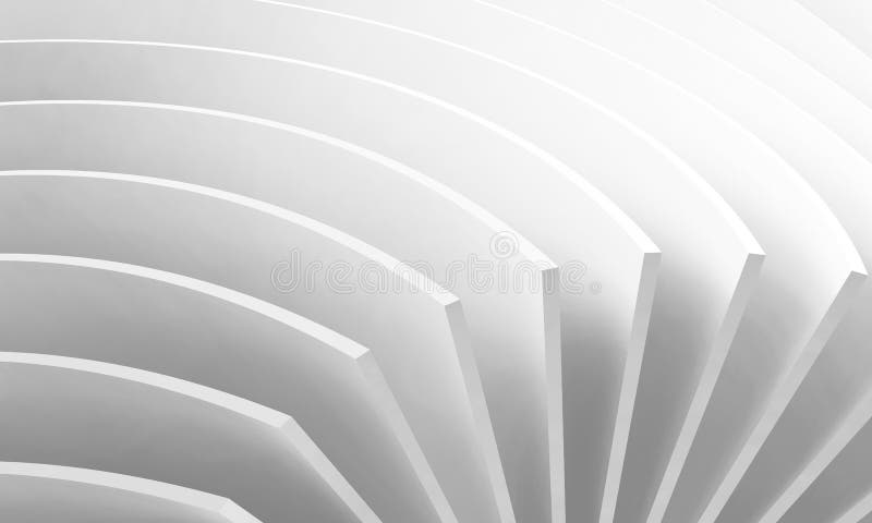 Abstract Bent White Parametric Pattern, Digital Graphic Background, 3d ...