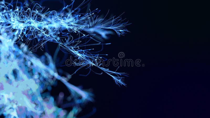 Abstract Bg Like Winter Frost Pattern in 3d Space. Particles Form ...
