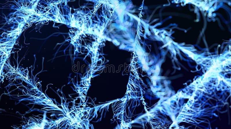 Abstract Bg Like Winter Frost Pattern in 3d Space. Particles Form ...