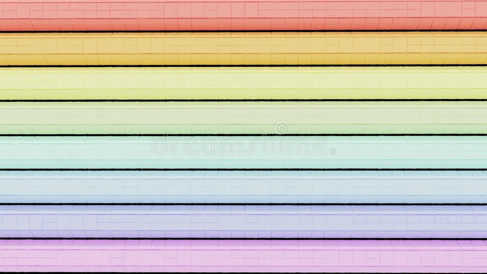 Abstract Bg Rainbow Boxes 3d Stock Illustration - Illustration of ...