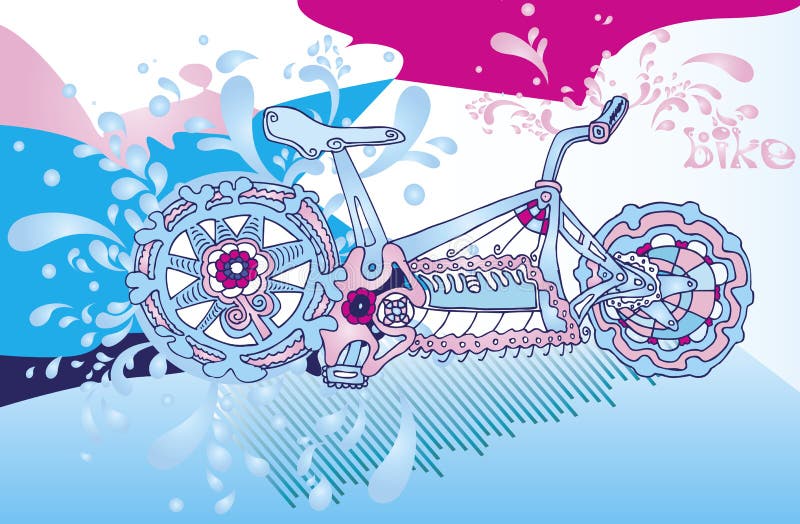 Abstract Bicycle stock vector. Illustration of artistry - 10578355