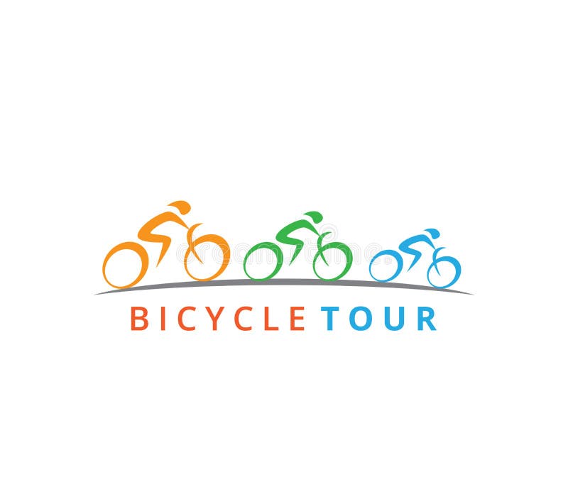Abstract Bicycle Icon or Vector Logo Design Stock Illustration ...