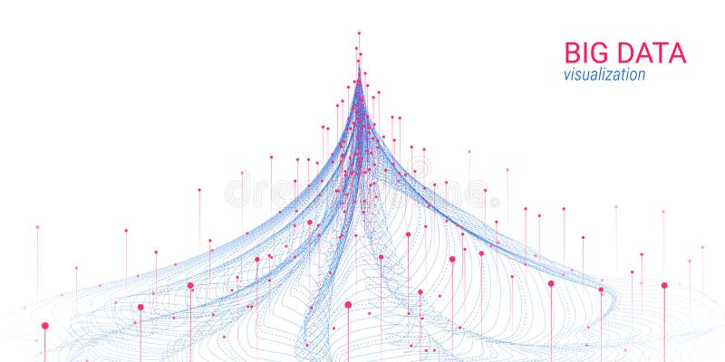 Futuristic Abstraction. Big Data Visualization. Stock Vector ...