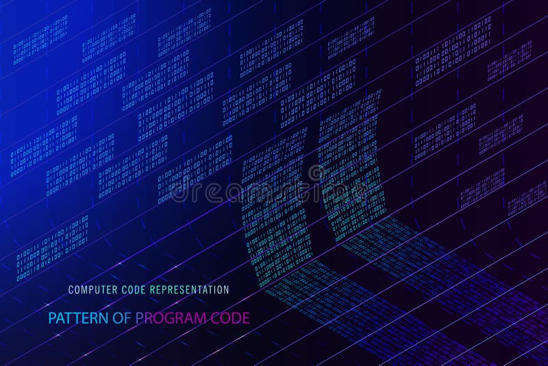 Abstract Big Data Background. Stock Illustration - Illustration of isometric, backdrop: 126575503