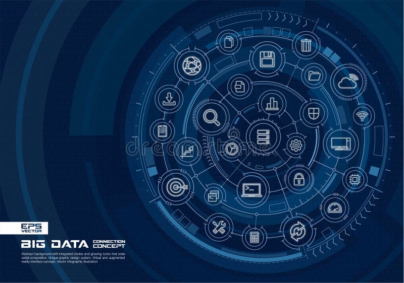 Abstract Big Data Background. Digital Connect System with Integrated ...