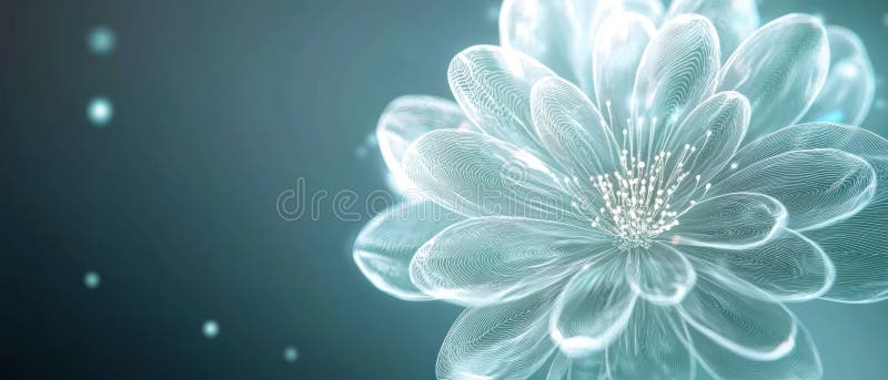 Abstract Big Data Flow Visualized As Blooming Digital Flower ...