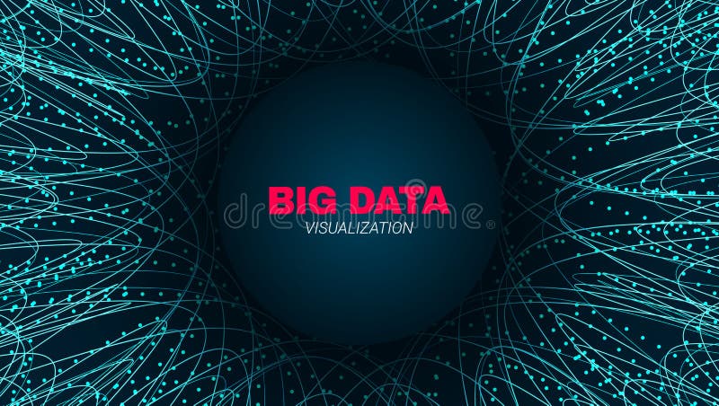 Abstract Big Data Futuristic Visualization. Stock Vector - Illustration ...