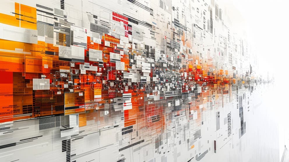 Abstract Big Data Technology and Cyber Security Concept in Paper Art ...