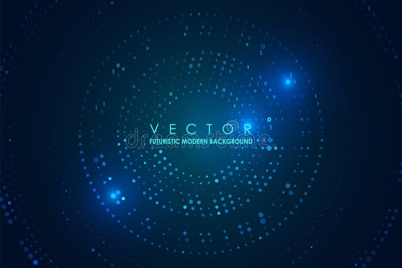 Abstract Big Data Visualization Stock Vector Illustration Of Software