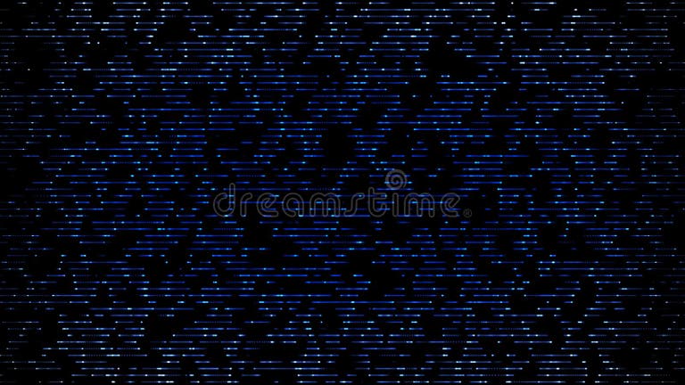 Abstract Big Data Visualization. Blue Flow of Data As Numbers Strings. Information Code ...