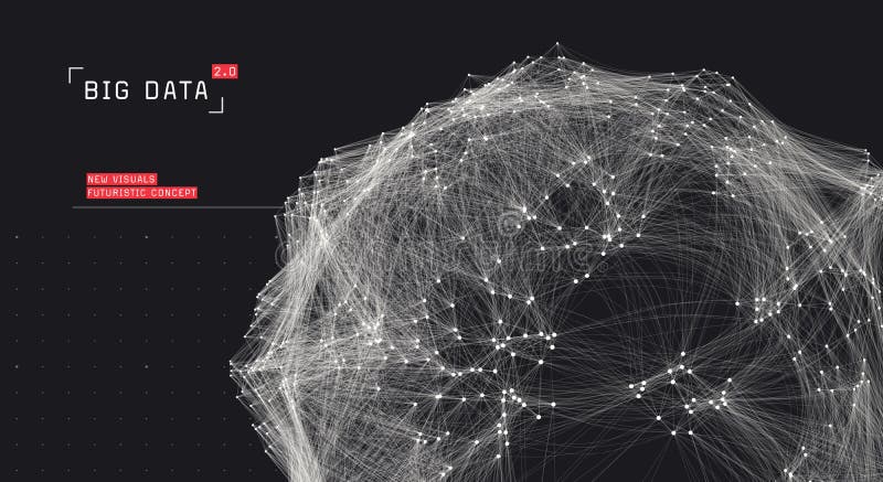 Abstract 3d Big Data Visualization Concept Clustering Infographics Design Cluster Analysis