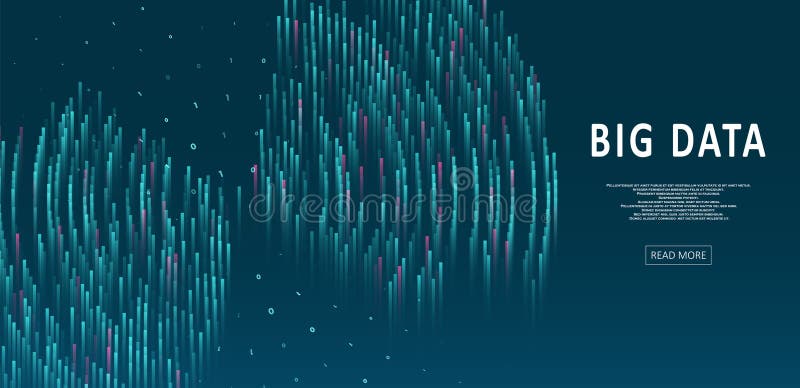 Abstract Big Data Visualization Stock Vector - Illustration of particle, vector: 397178323