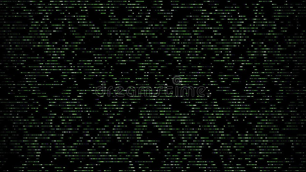 Abstract Big Data Visualization. Green Flow of Data As Numbers Strings ...