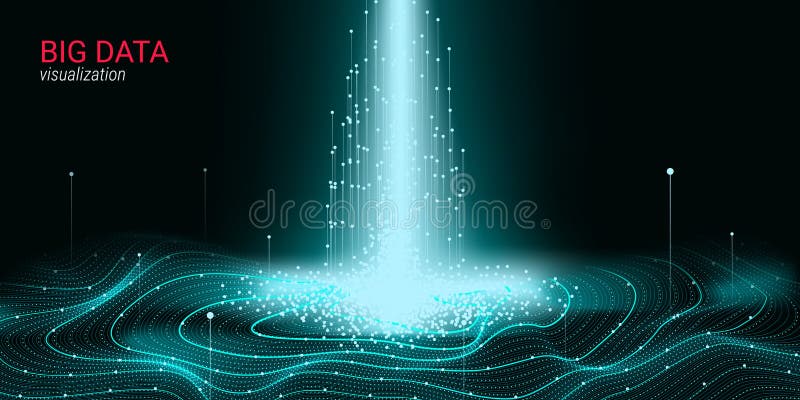 Futuristic Abstraction. Big Data Visualization. Stock Vector ...
