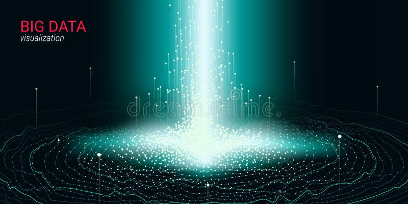 Futuristic Abstraction. Big Data Visualization. Stock Vector ...