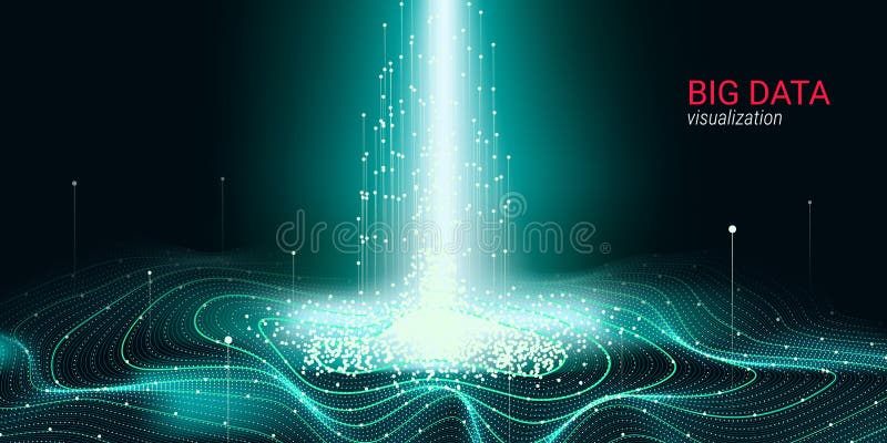 Futuristic Abstraction. Big Data Visualization. Stock Vector ...