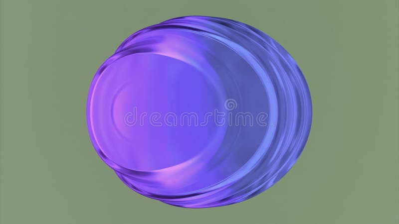 Abstract Big Liquid Drop with Ripples. Design. Oval Shaped 3d Liquid ...