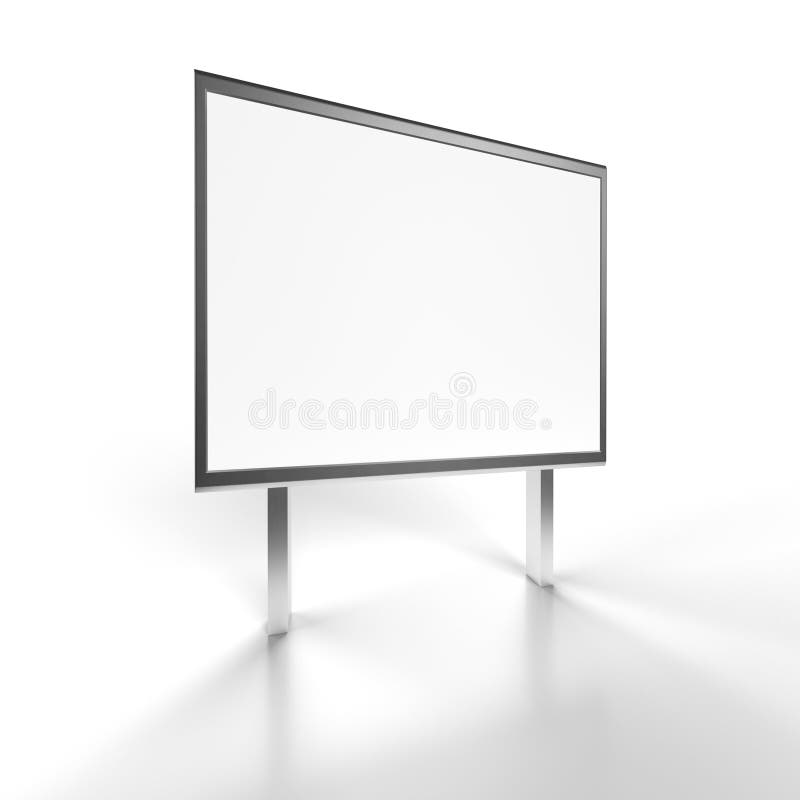 Abstract Billboard on White Background. Stock Illustration ...