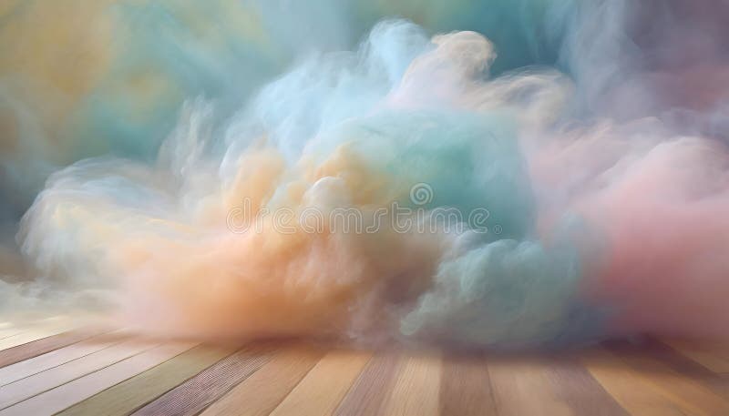 Abstract Billowing Smoke Creating a Cloudlike Effect Against for ...