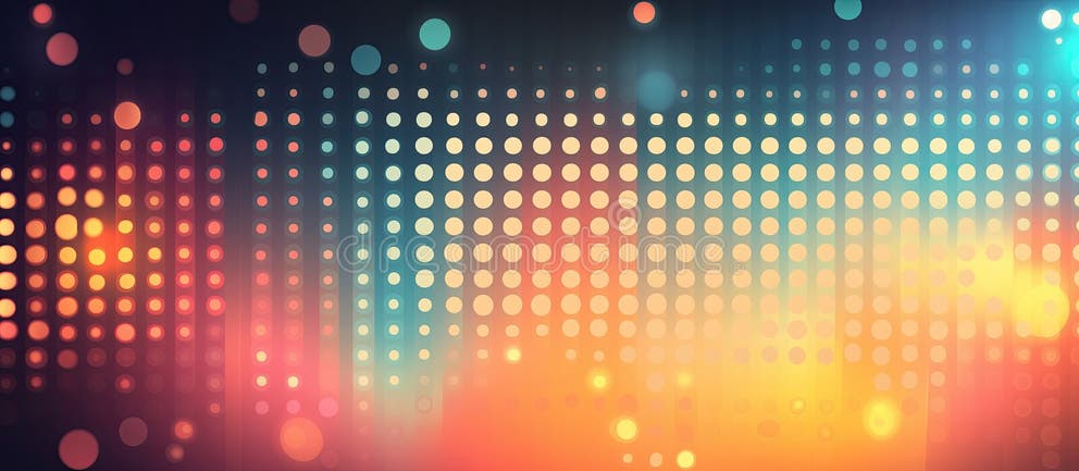 Abstract Binary Code Background, Dots Geometric Shapes, Round Circles ...