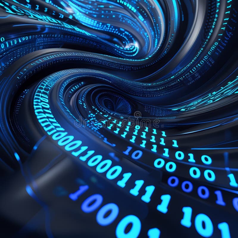 Abstract Binary Code Background in Dreamstime Stock Illustration - Illustration of organ ...
