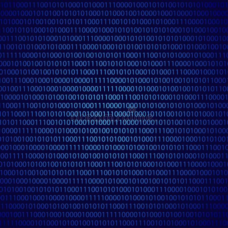 Abstract Binary Code Background Vector Stock Vector Illustration Of
