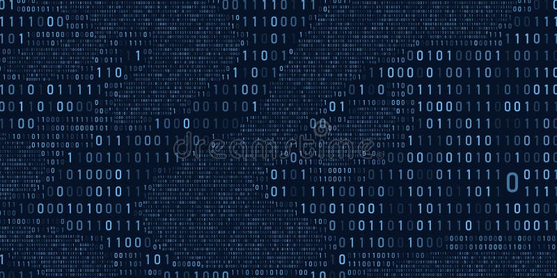 Abstract Binary Code Cloud Background. AI Learning on Data Cyber Field ... Abstract Binary Code Cloud Background. AI Learning on Data Cyber Field ...