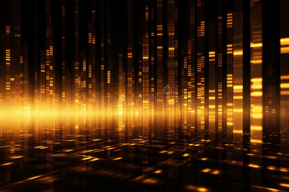 Abstract Binary Code with Digital Glow Stock Illustration - Illustration of digital, wave: 311769030