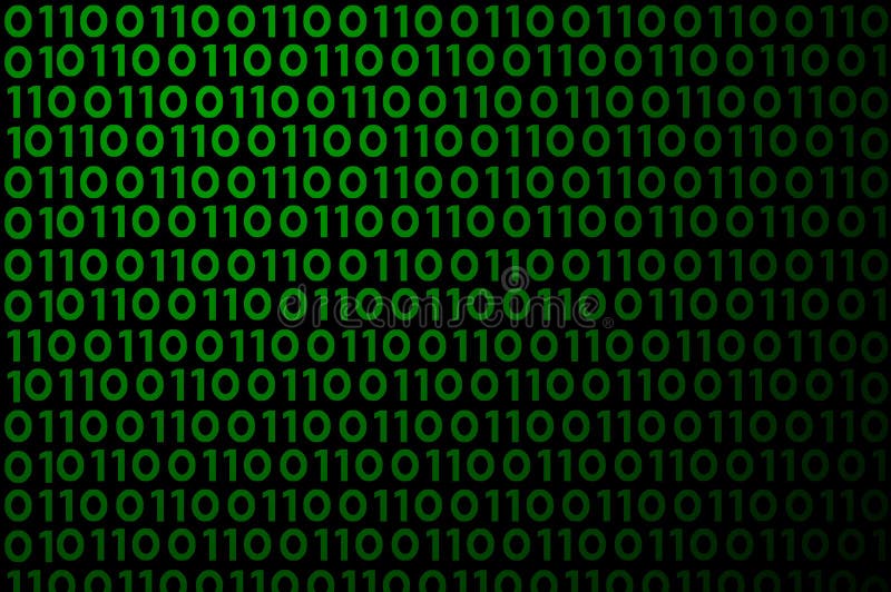 Abstract Binary Code Digital Screen Abstract Background Stock Illustration - Illustration of ...