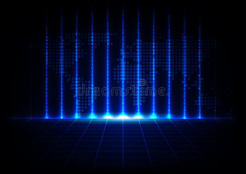 Abstract 1 and 0 Binary Code. Matrix and Futuristic Background Stock Vector - Illustration of ...
