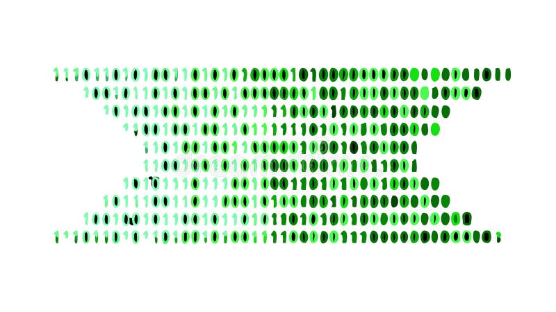 Abstract Binary Code Matrix Background Vector Design Generative Ai