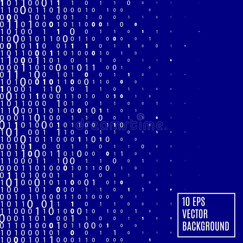 Abstract Binary Code Technology Background. Stock Vector - Illustration of coding, internet ...