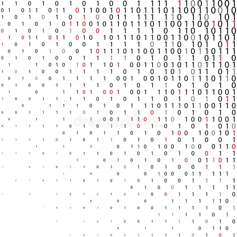 Abstract Binary Code Technology Background. Stock Vector - Illustration ...