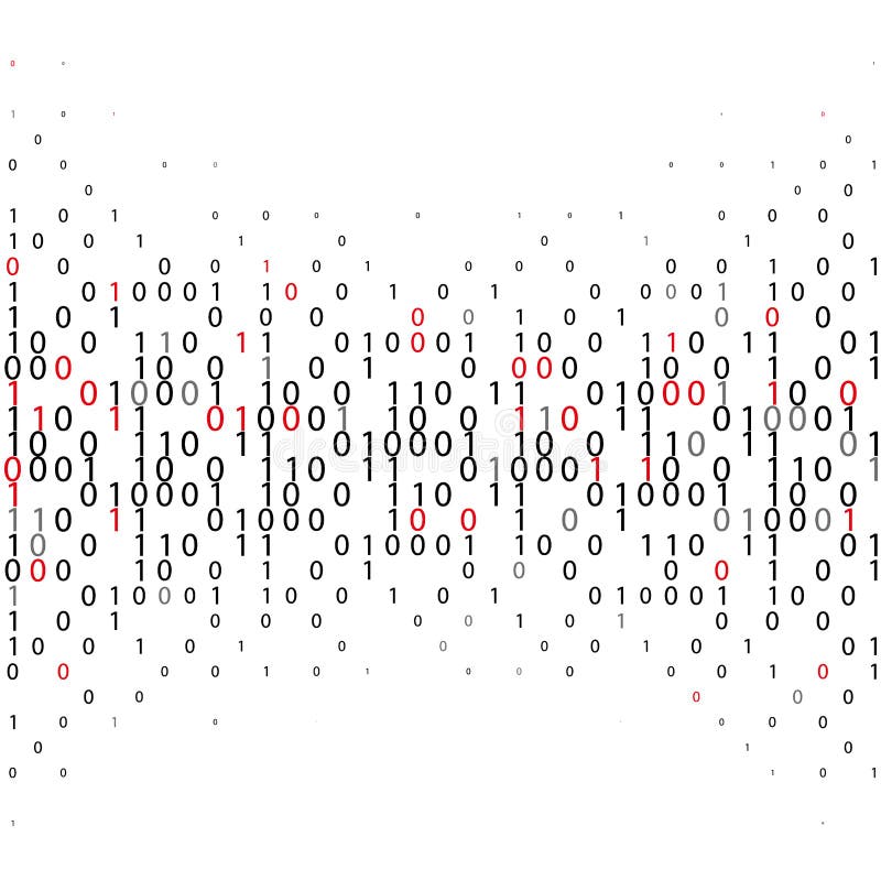 Abstract Binary Code Technology Background. Stock Vector - Illustration ...