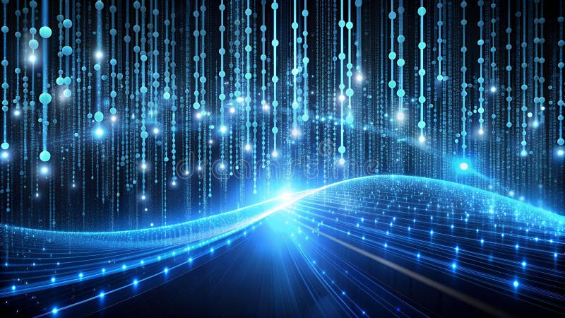 Abstract Binary Flow: a Symphony of Digital Data in Motion. AI Generated Stock Photo - Image of ...