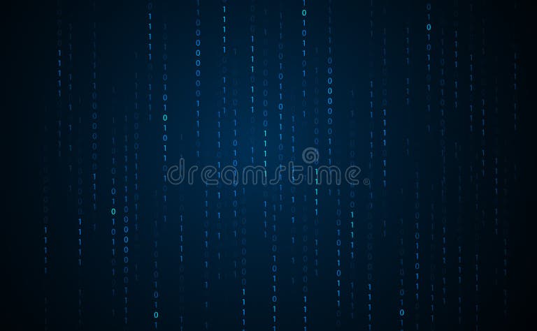 Abstract Binary Number System Concept Network Internet Circuit Computer Numbers 0 and 1 Digital ...