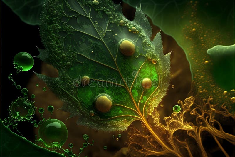 Abstract Biological Close-up Full-frame Macro Background, Neural ...