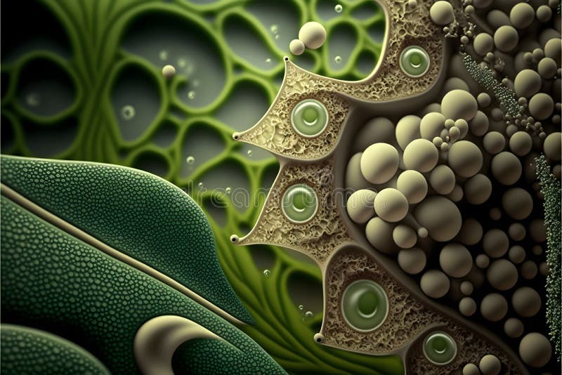 Abstract Biological Close-up Full-frame Macro Background, Neural ...