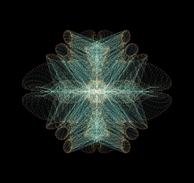 Abstract Biological Object. Vector Illustration. Chaotic Behavior Stock ...