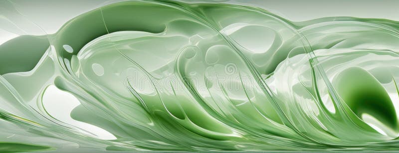 Abstract Biomimetic Pattern with Green Spherical Structures Stock ...