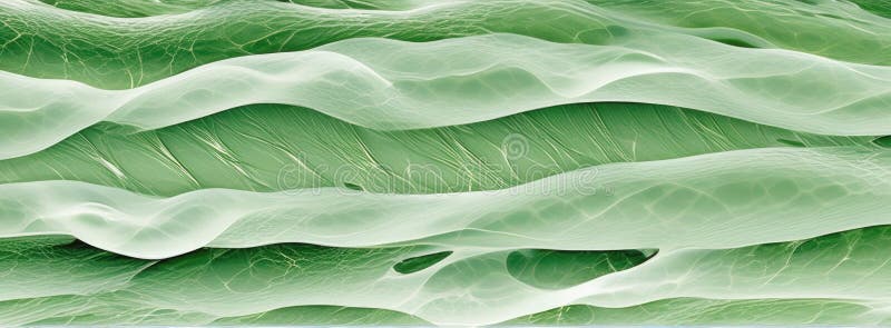 Abstract Biomimetic Pattern with Green Spherical Structures Stock Image ...