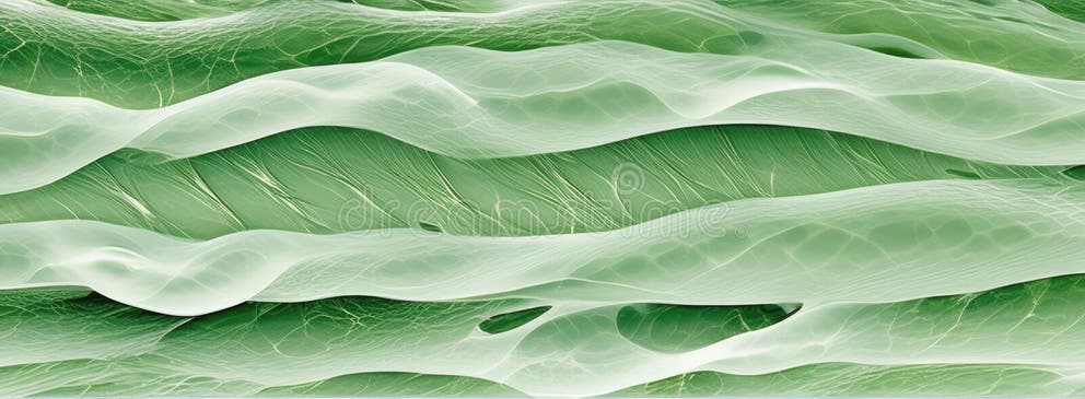 Abstract Biomimetic Pattern with Green Spherical Structures Stock Image ...