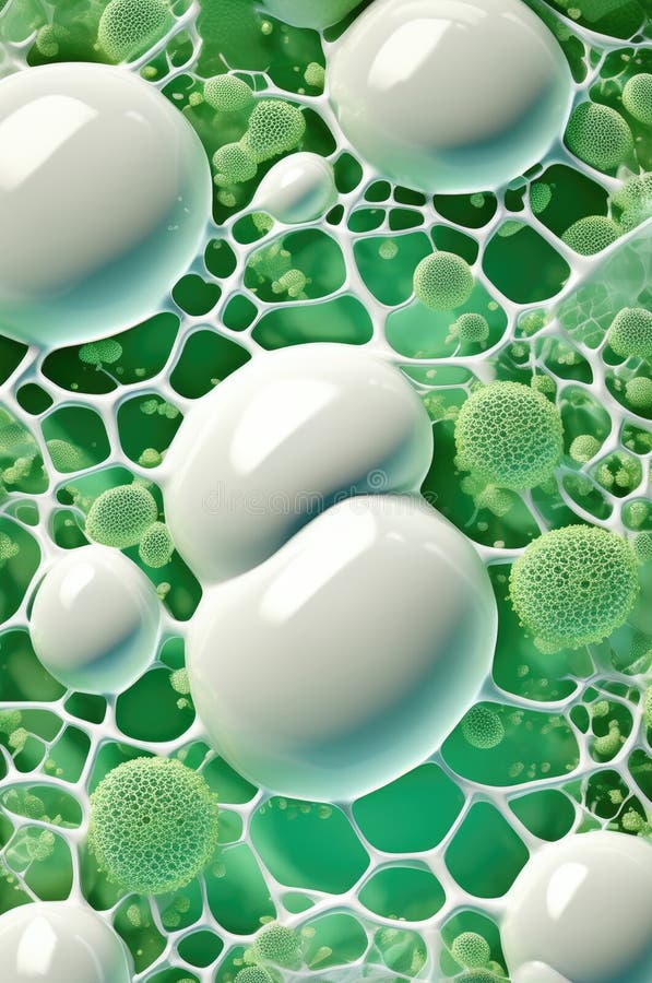 Abstract Biomorphic Cells with Organic Structure Stock Photo - Image of ...