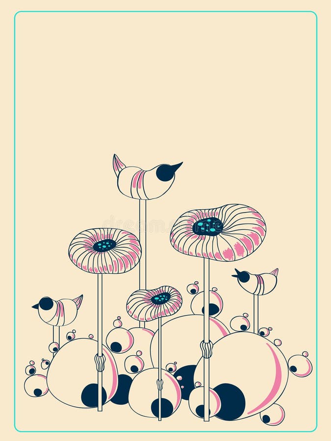 Abstract bird background stock illustration. Illustration of abstract ...