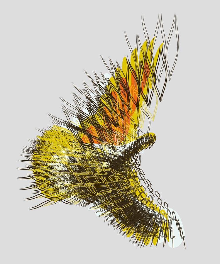 Abstract bird flying stock vector. Illustration of futuristic - 25248470