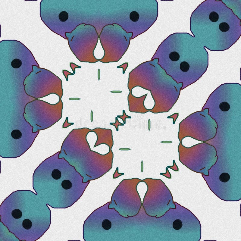 Abstract Birds- the Colors and Forms of Birds. Happy Cartoon. Stock ...