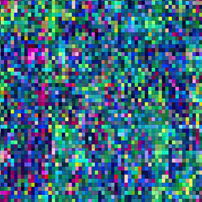 Abstract 8-bit Style Pixel Art Background with Vibrant Squares ...