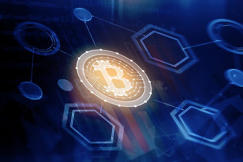 Abstract Bitcoin Background Stock Image - Image of crypto, financial ...