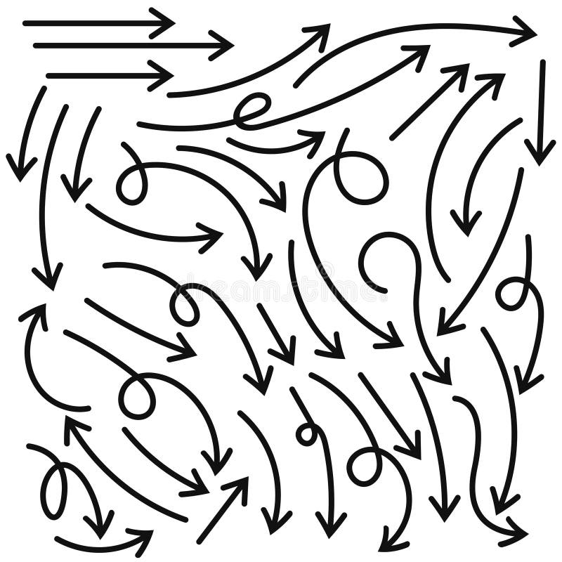 Chaotic Arrows Stock Illustrations – 832 Chaotic Arrows Stock ...