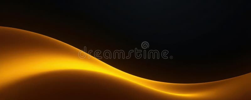 Abstract Black Backdrop, Vibrant Yellow Curve , Dynamic, Art Stock ...